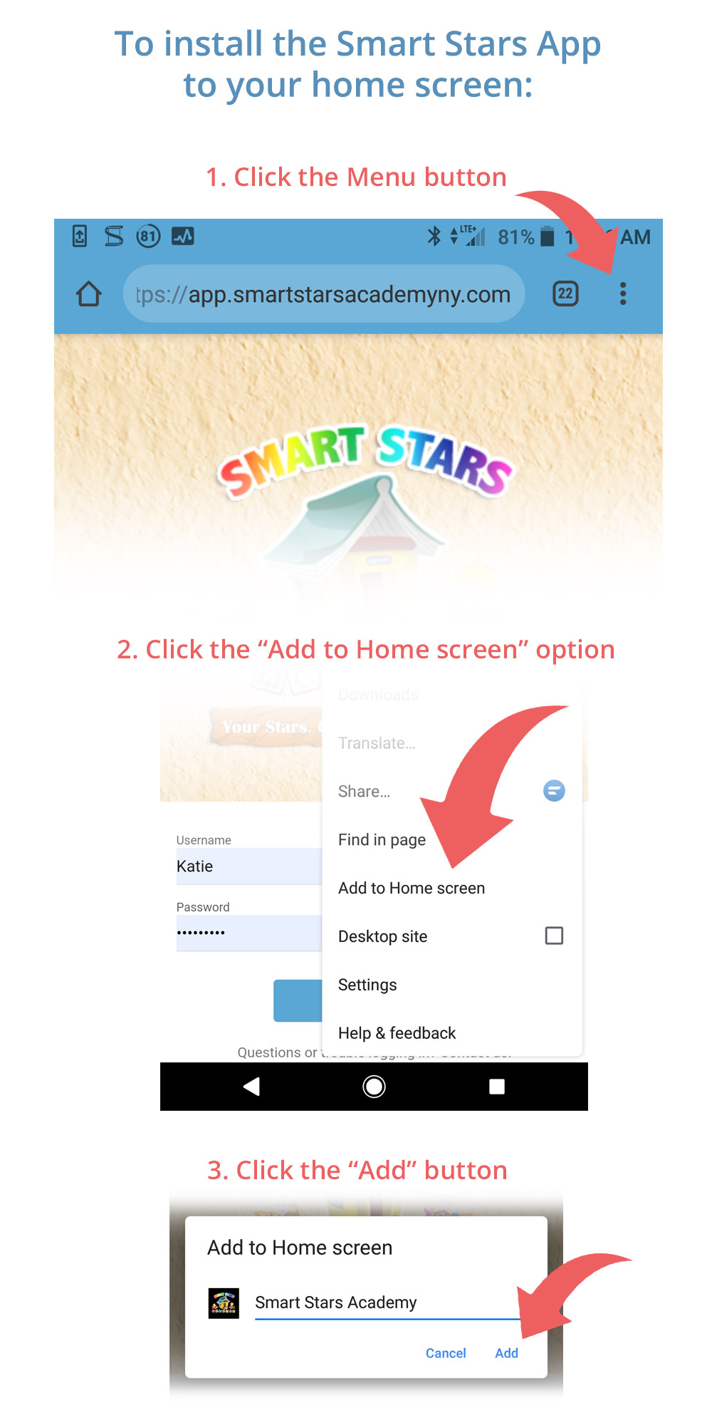 Smart Stars Academy - App